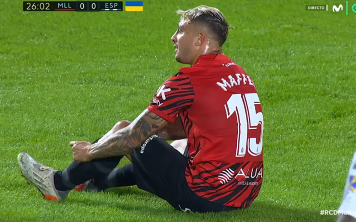 Maffeo pide el cambio por unas molestias en la zona lumbar - FútbolFantasy