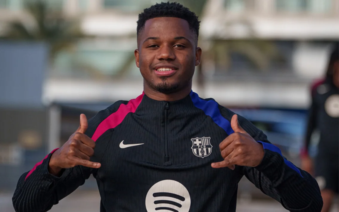 Ansu Fati completa toda la sesión y Christensen hace una parte ...