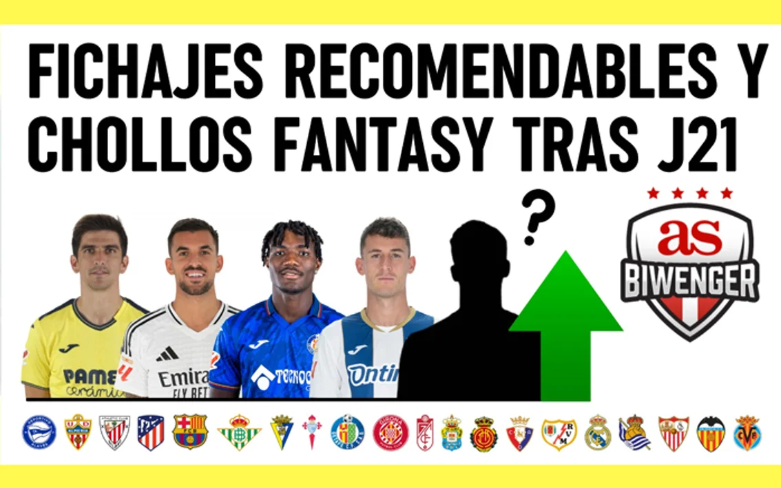 Fichajes recomendables y chollos fantasy tras la Jornada 21, por Scouting Biwenger - FútbolFantasy