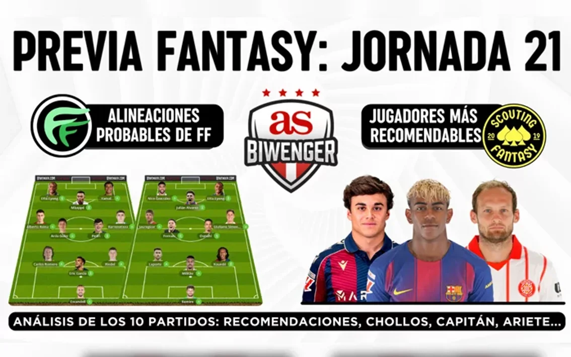 Jornada 21: Alineaciones probables, Top Picks y Chollos Fantasy, por ...